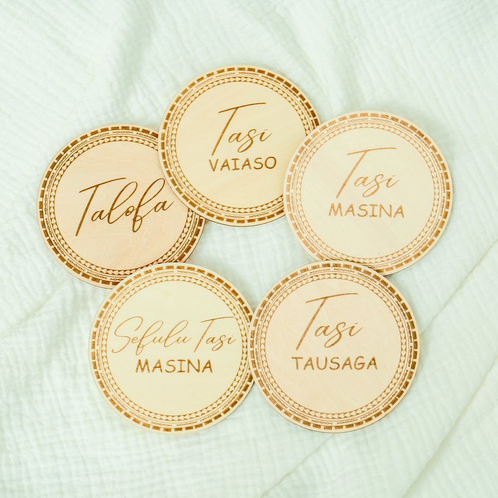 Samoan Inspired Milestone Discs – Polybubs